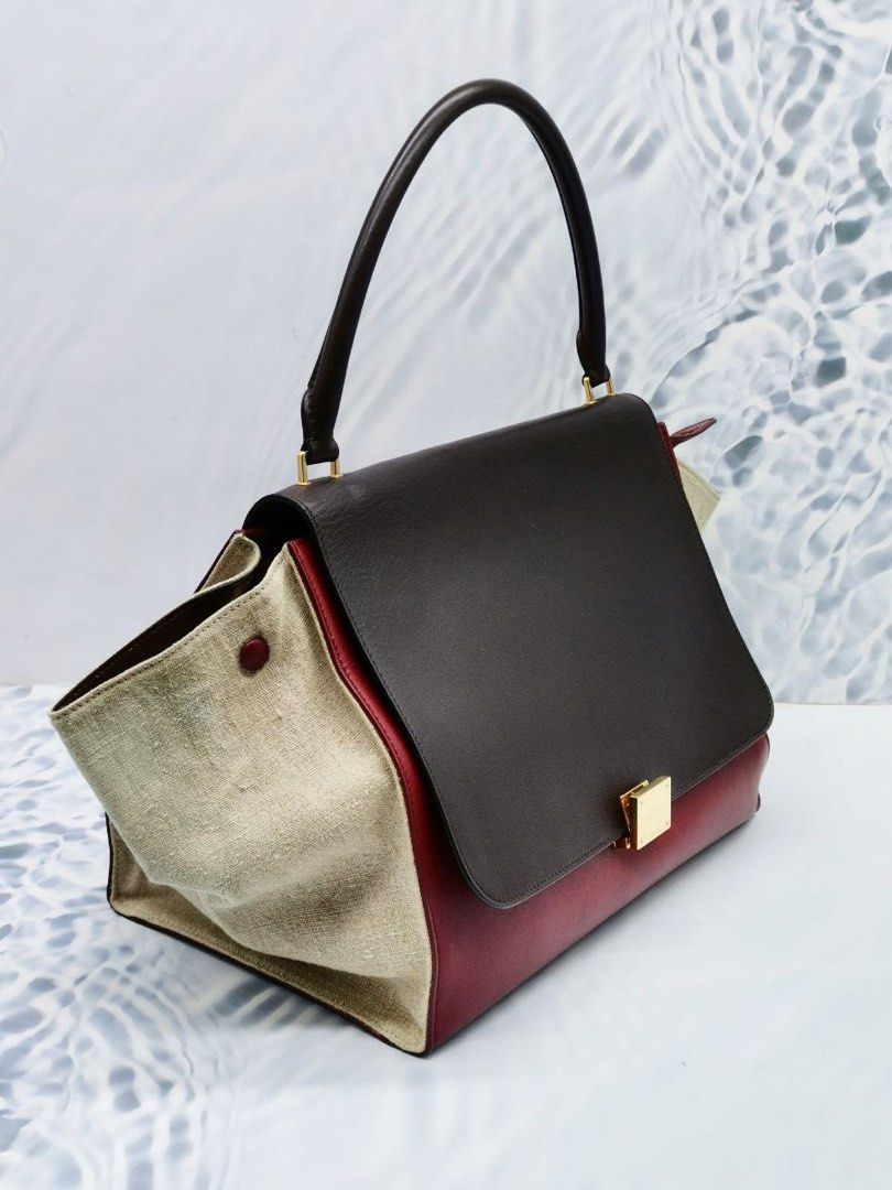 CELINE TRAPEZE TRI-COLOR BAG, Luxury, Bags & Wallets on Carousell