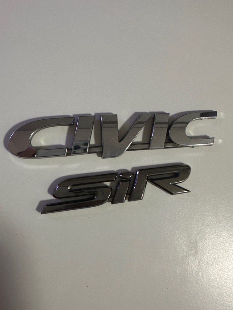 Civic SiR EK4 EK Emblem, Car Accessories, Accessories on Carousell