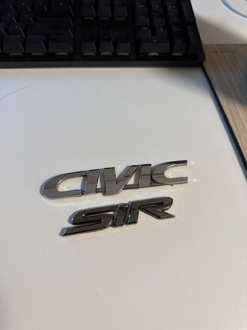Civic SiR EK4 EK Emblem, Car Accessories, Accessories on Carousell