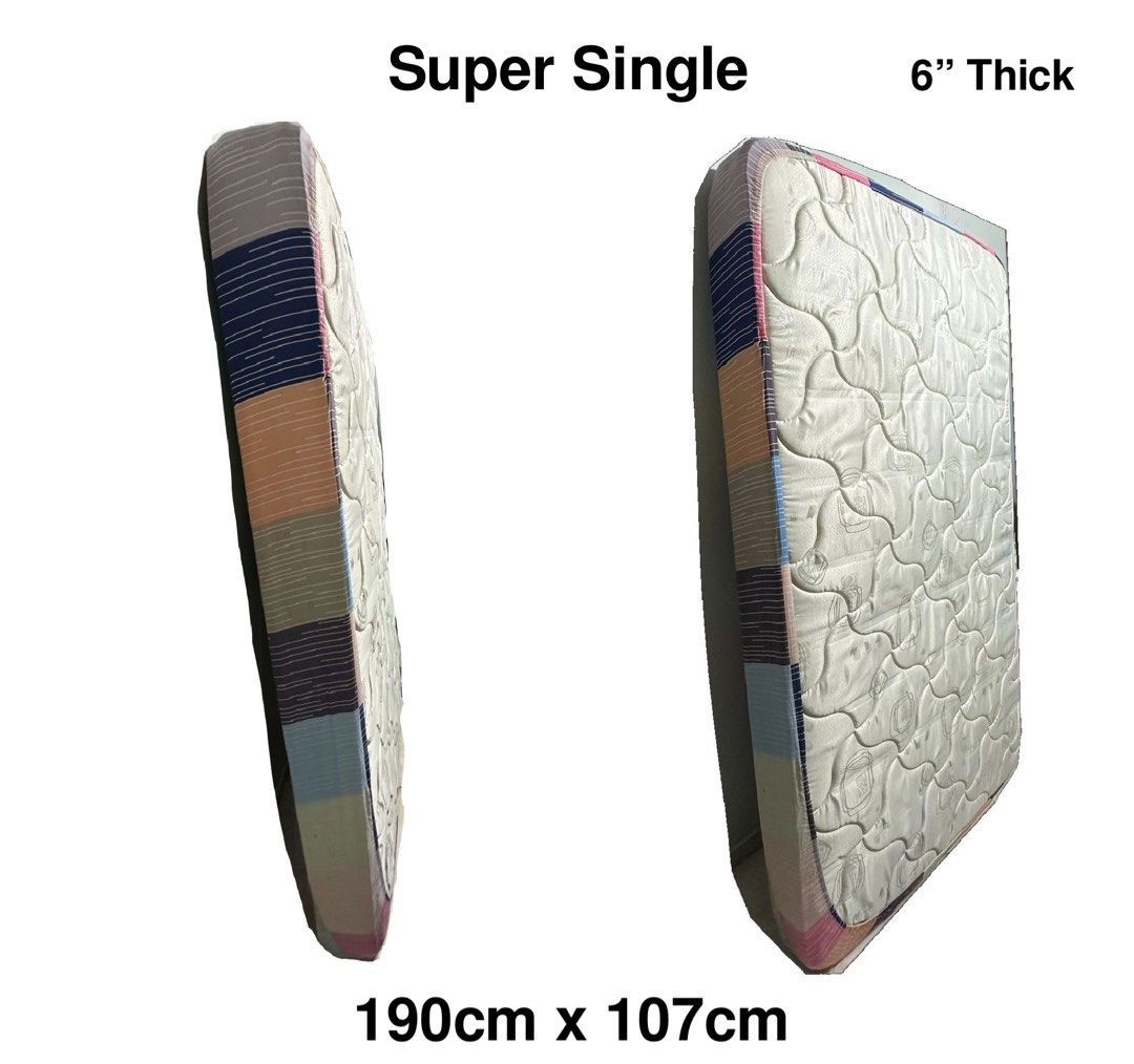 Classic Spring Mattress Super Single Wasaly, Furniture & Home Living ...