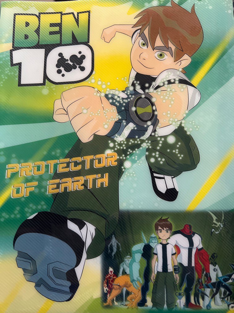 Clear folder 15 pc with Ben 10 Cover, Hobbies & Toys, Stationery ...