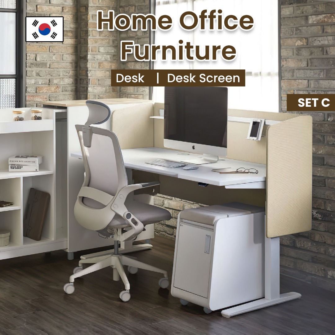 Coas Desk Table Office Set B HILO DL5 Desk (two-way cover/control box ...