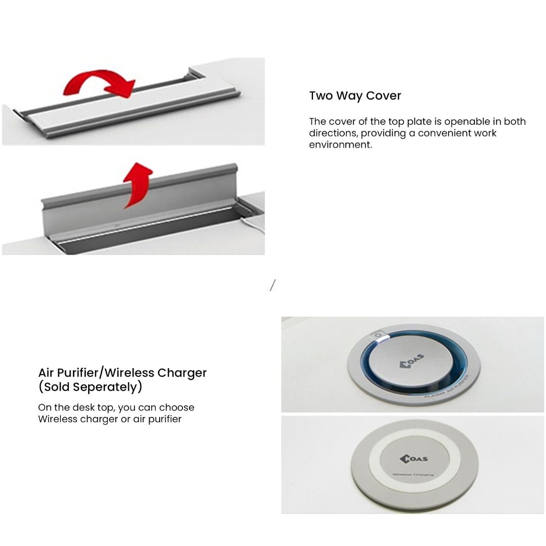 Coas Desk Table Office Set B HILO DL5 Desk (two-way cover/control box ...