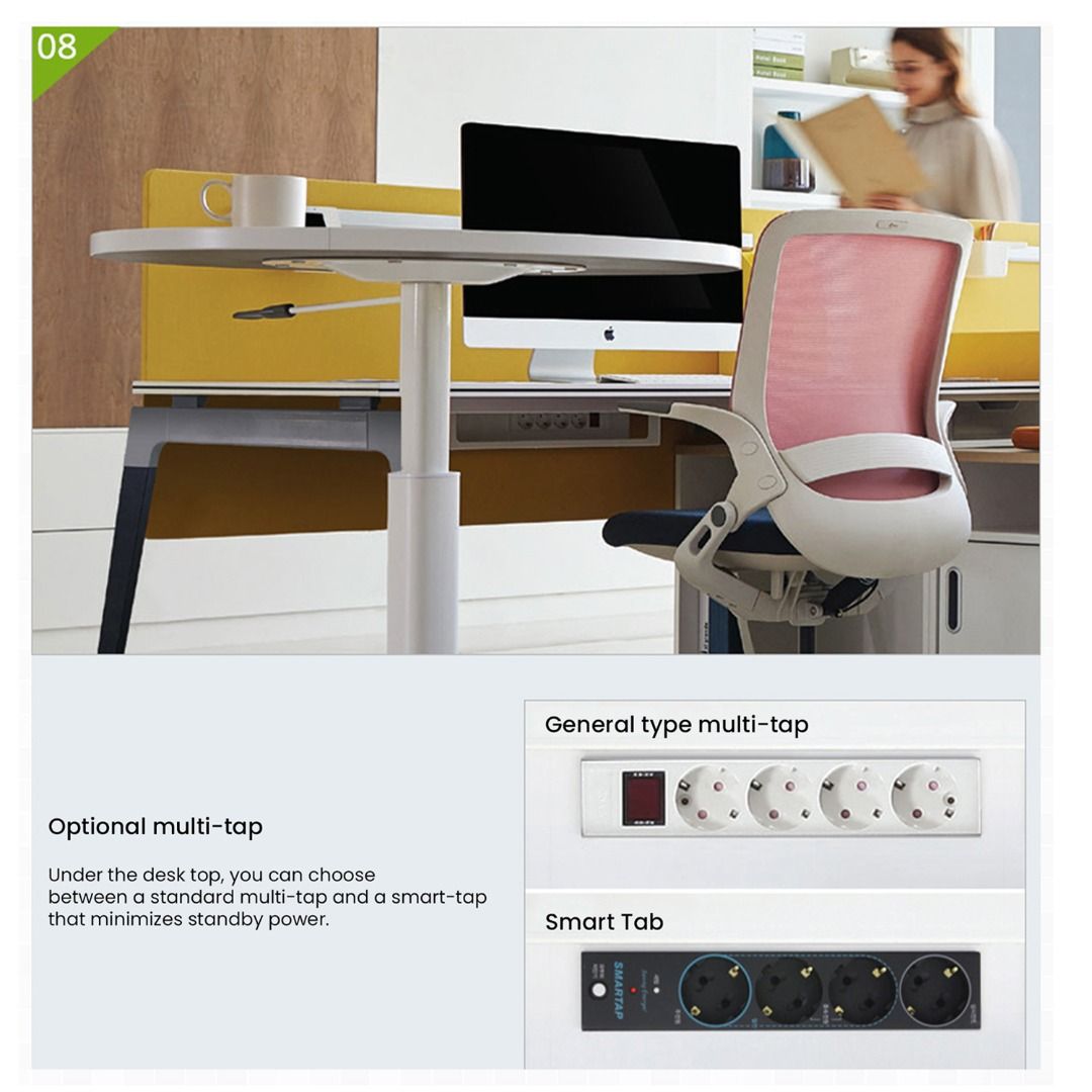 Coas Desk Table Office Set B HILO DL5 Desk (two-way cover/control box ...