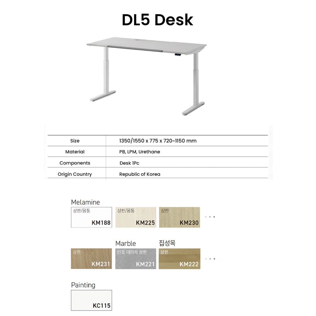 Coas Desk Table Office Set B HILO DL5 Desk (two-way cover/control box ...