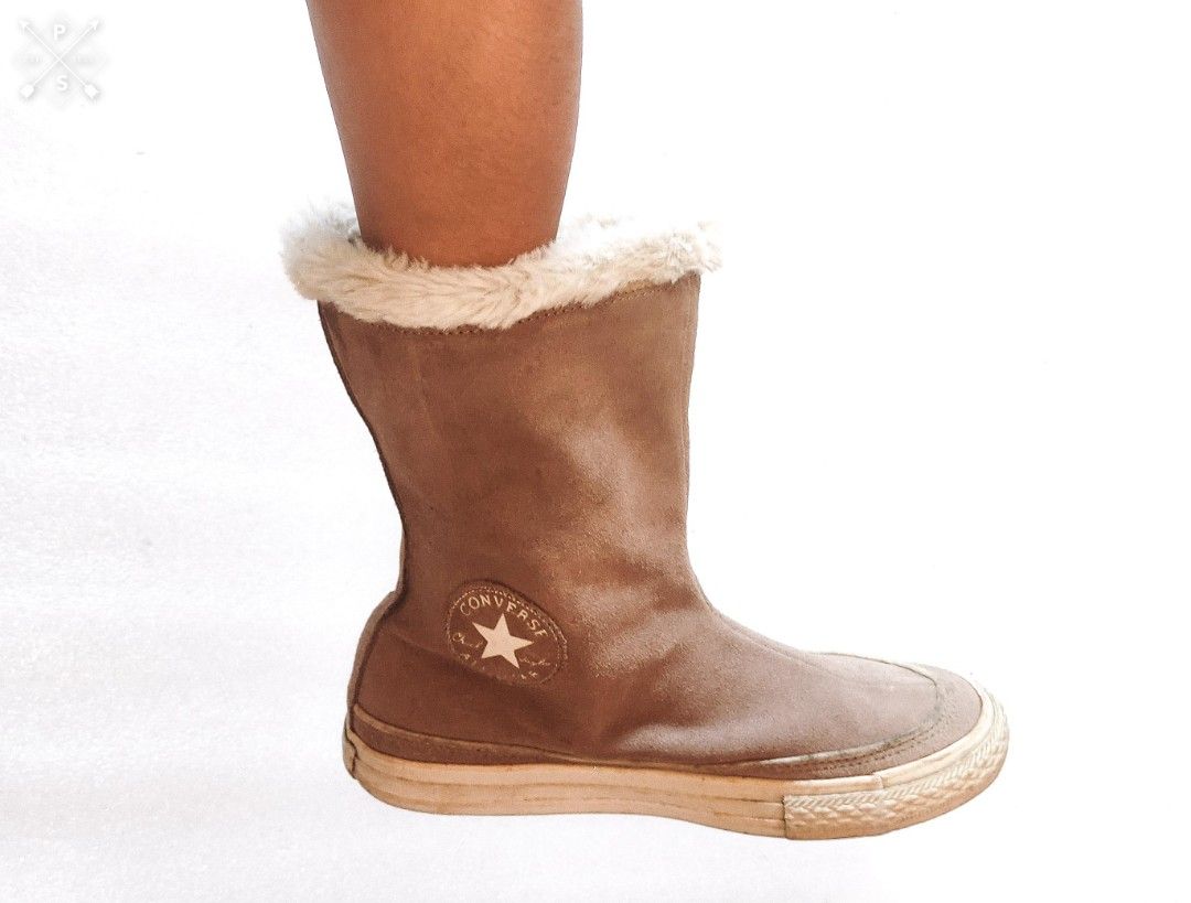 CONVERSE CHUCK TAYLOR ALL STAR BEVERLY Fuzzy inside boots, Women's ...