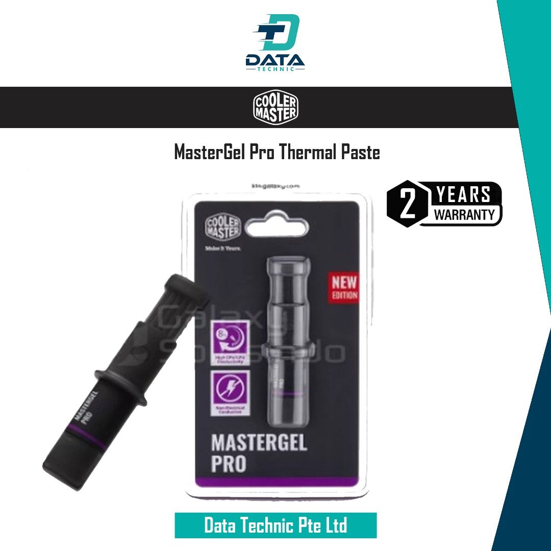 Cooler Master MasterGel Pro Thermal Paste, 8 Thermal Conductivity, Flat ...