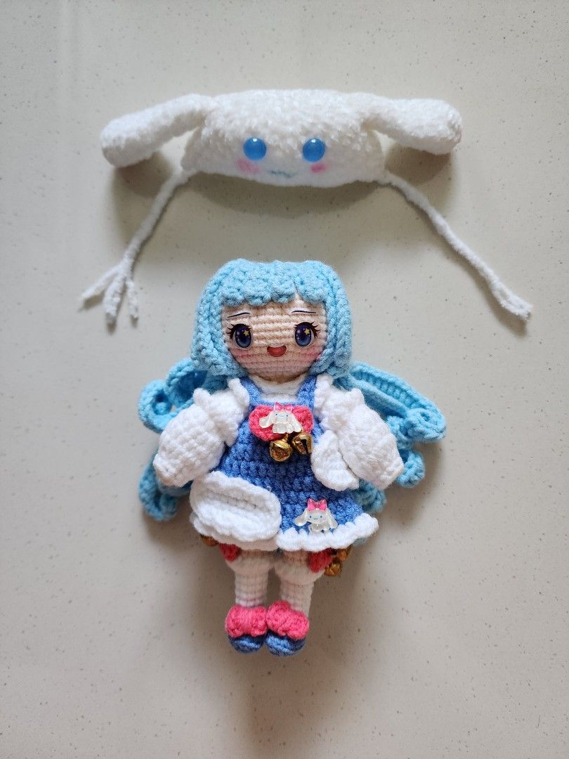 Crochet - Cinnamoroll doll, Hobbies & Toys, Stationery & Craft ...