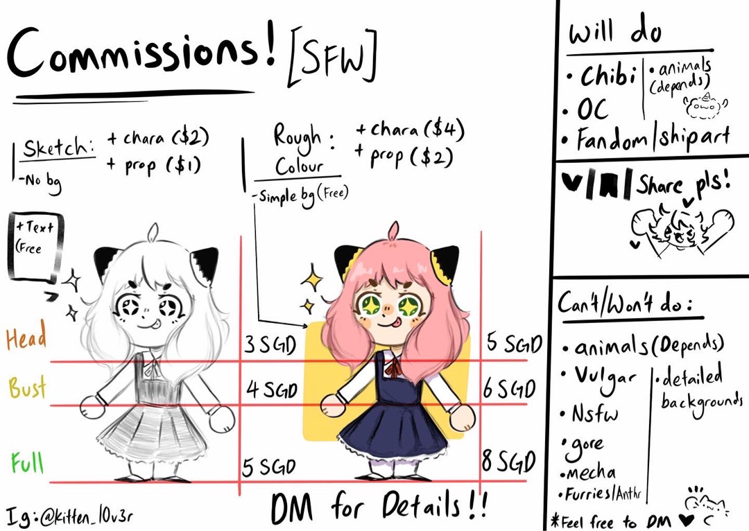 Custom Digital chibi art commissions open!, Hobbies & Toys, Stationery ...