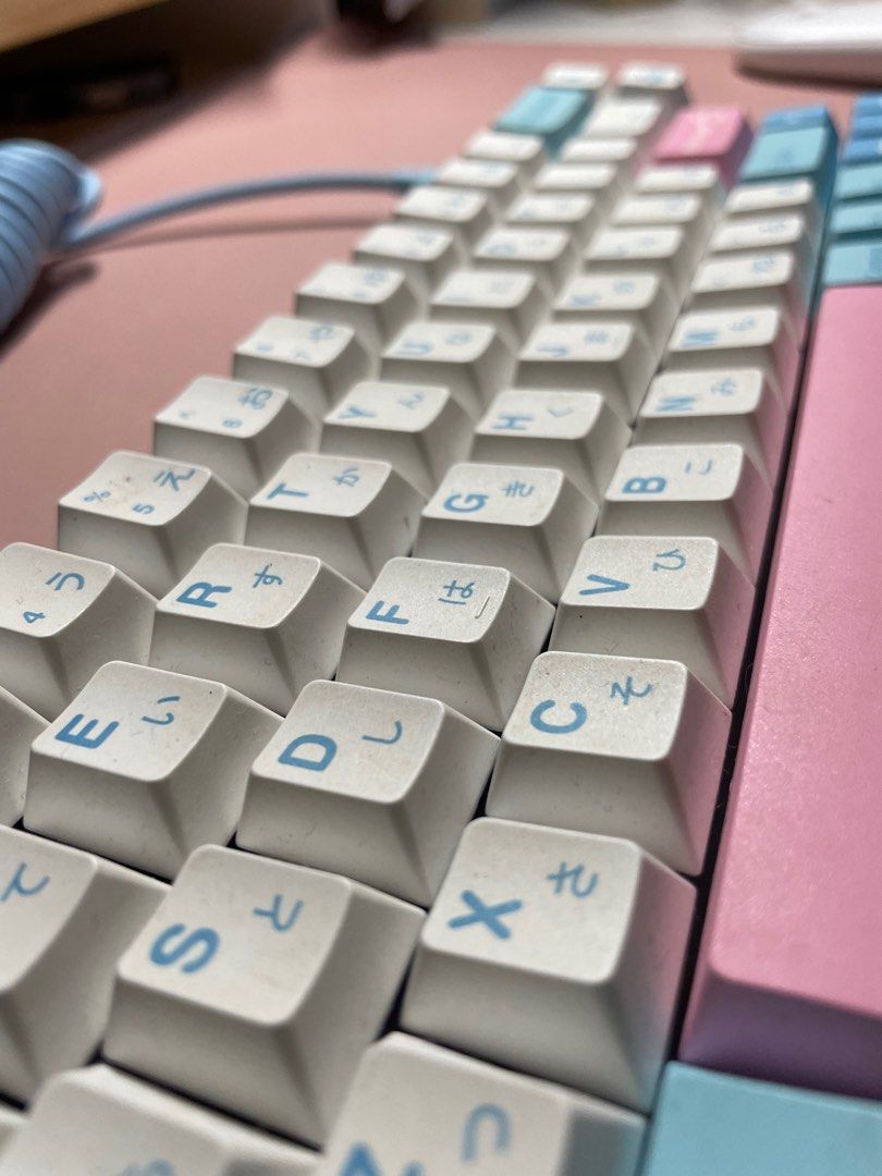 Custom Gamakay k66 acrylic keyboard (full set with coiled cable and ...