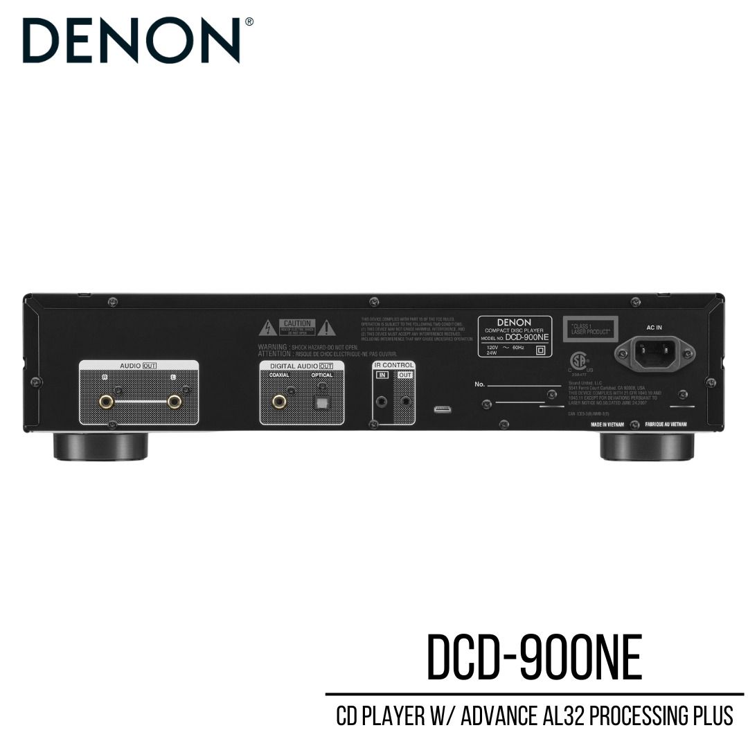 Denon DCD-900NE CD Player with Advanced AL32 Processing Plus and USB ...