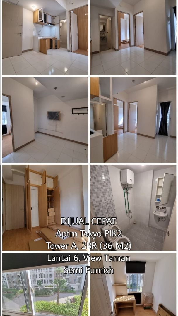 Dijual Apartement Tokyo Riverside Pik 2 2 BR Nego Sampai Jadi, Properti ...