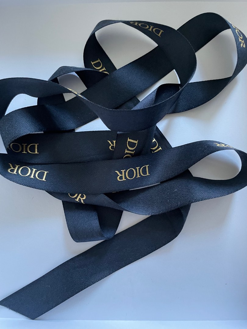 DIOR RIBBON NAVY BLUE, Luxury, Accessories on Carousell