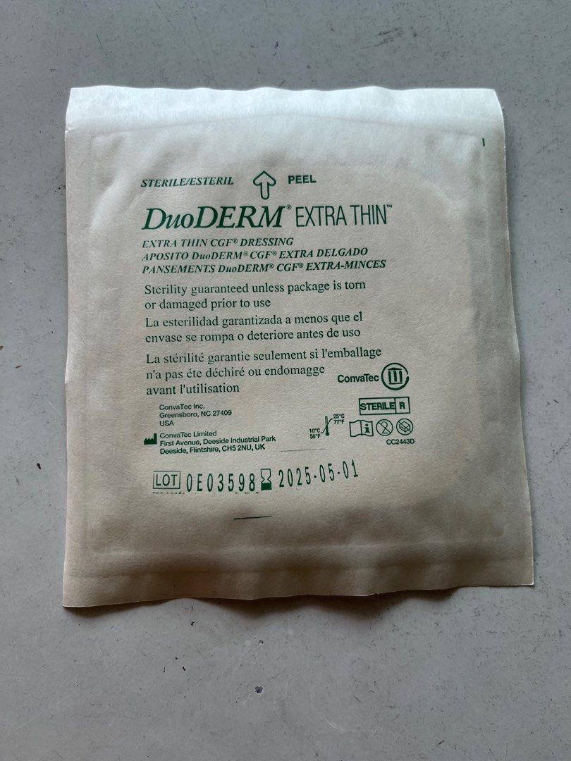 Duoderm Extra Thin, Health & Nutrition, Assistive & Rehabilatory Aids ...