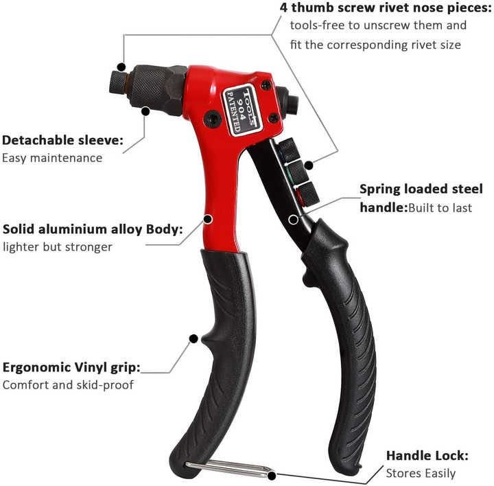 E-shop: Anton 8" Manual Hand Riveter Nut Insert Tool Rivet Gun ...