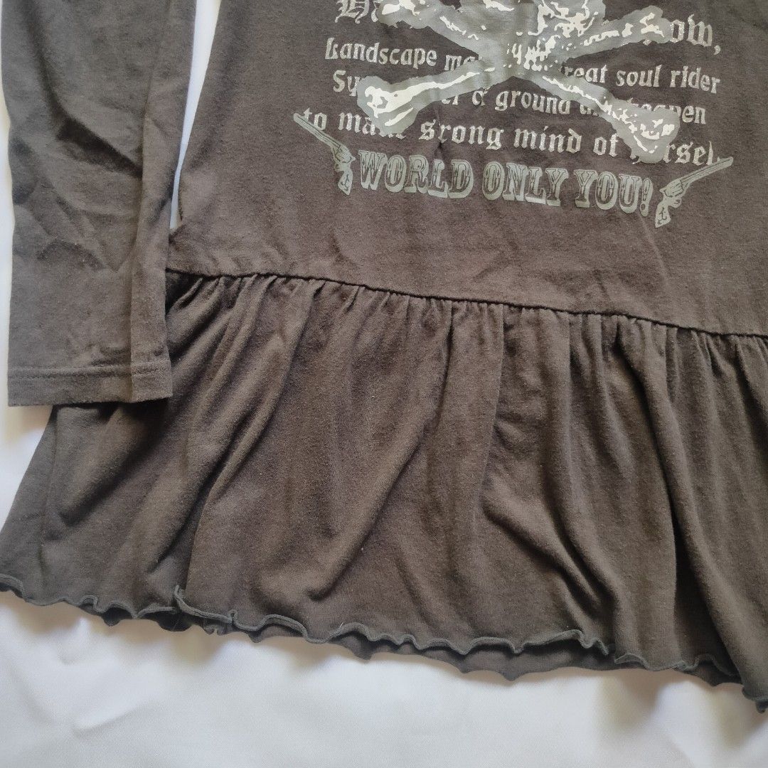 Fairycore/Mothcore Skull Bella Swan Inspired Top, Women's Fashion, Tops ...