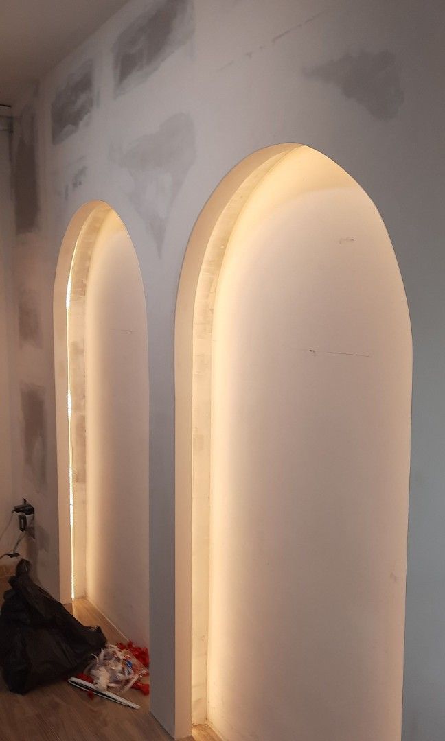 False ceiling / drywall / L - Box / gypsum spatula/ stretch ceiling ...