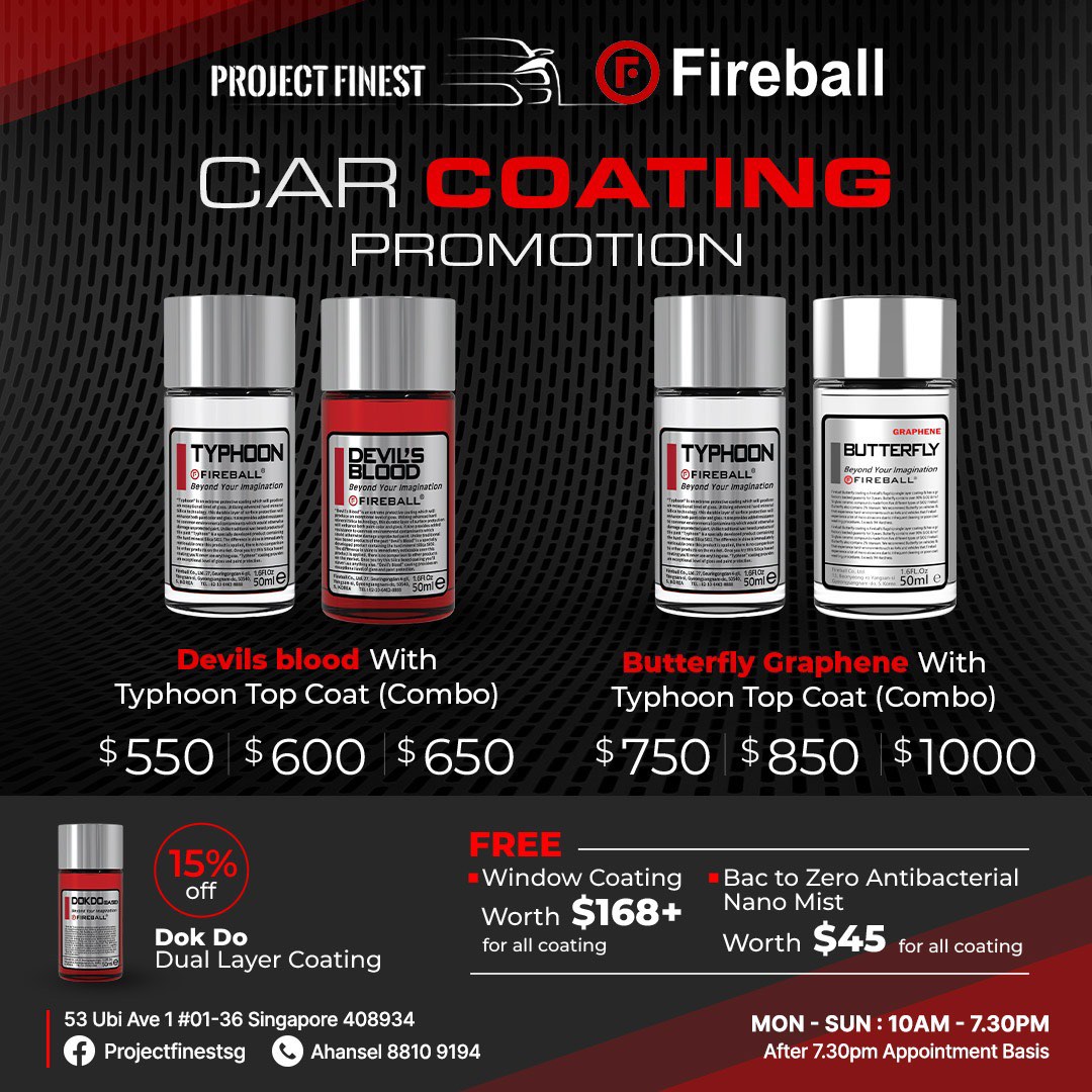 FIREBALL CERAMIC COATING PROMOTION, Car Accessories, Car Workshops ...