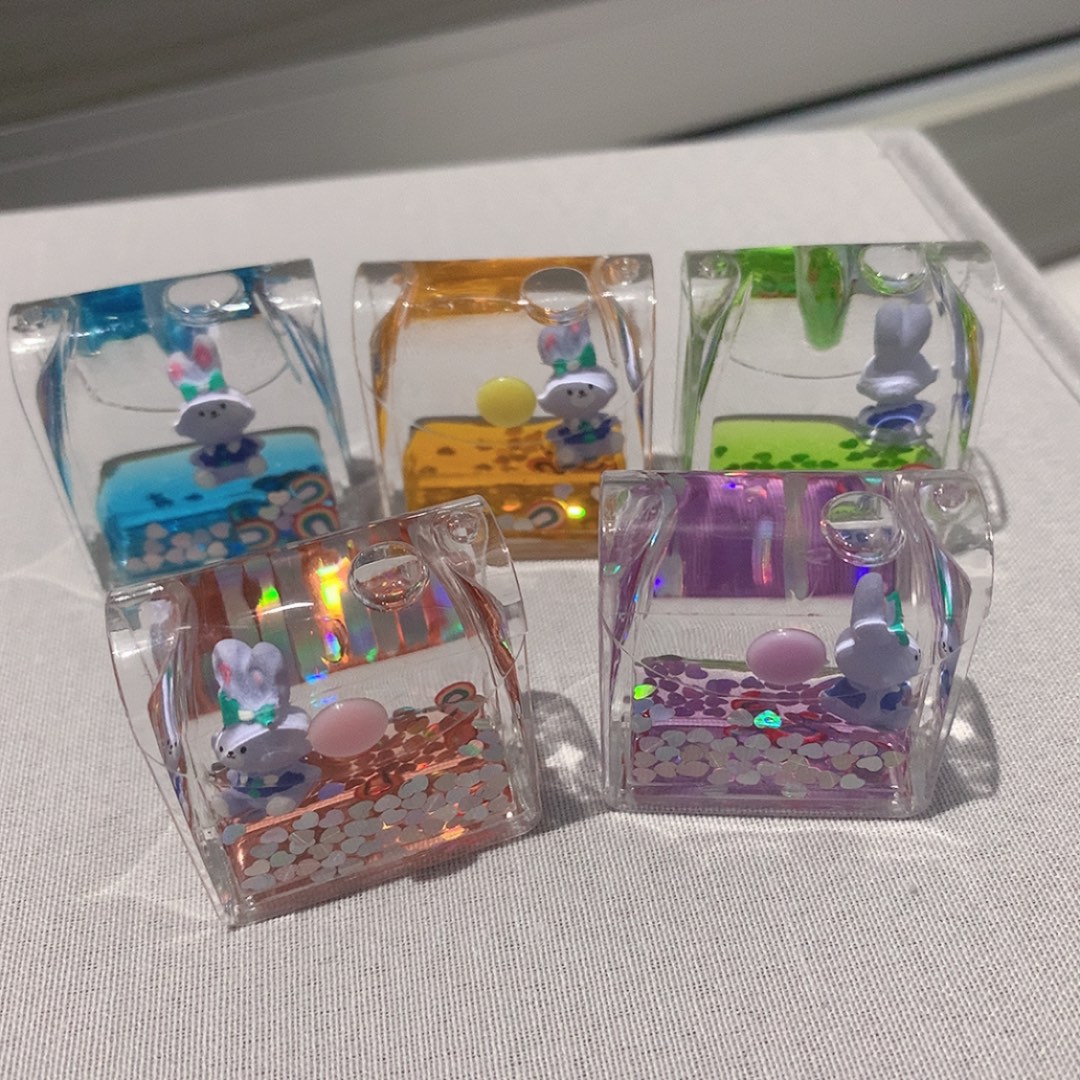 Floating liquid keychains, Hobbies & Toys, Toys & Games on Carousell