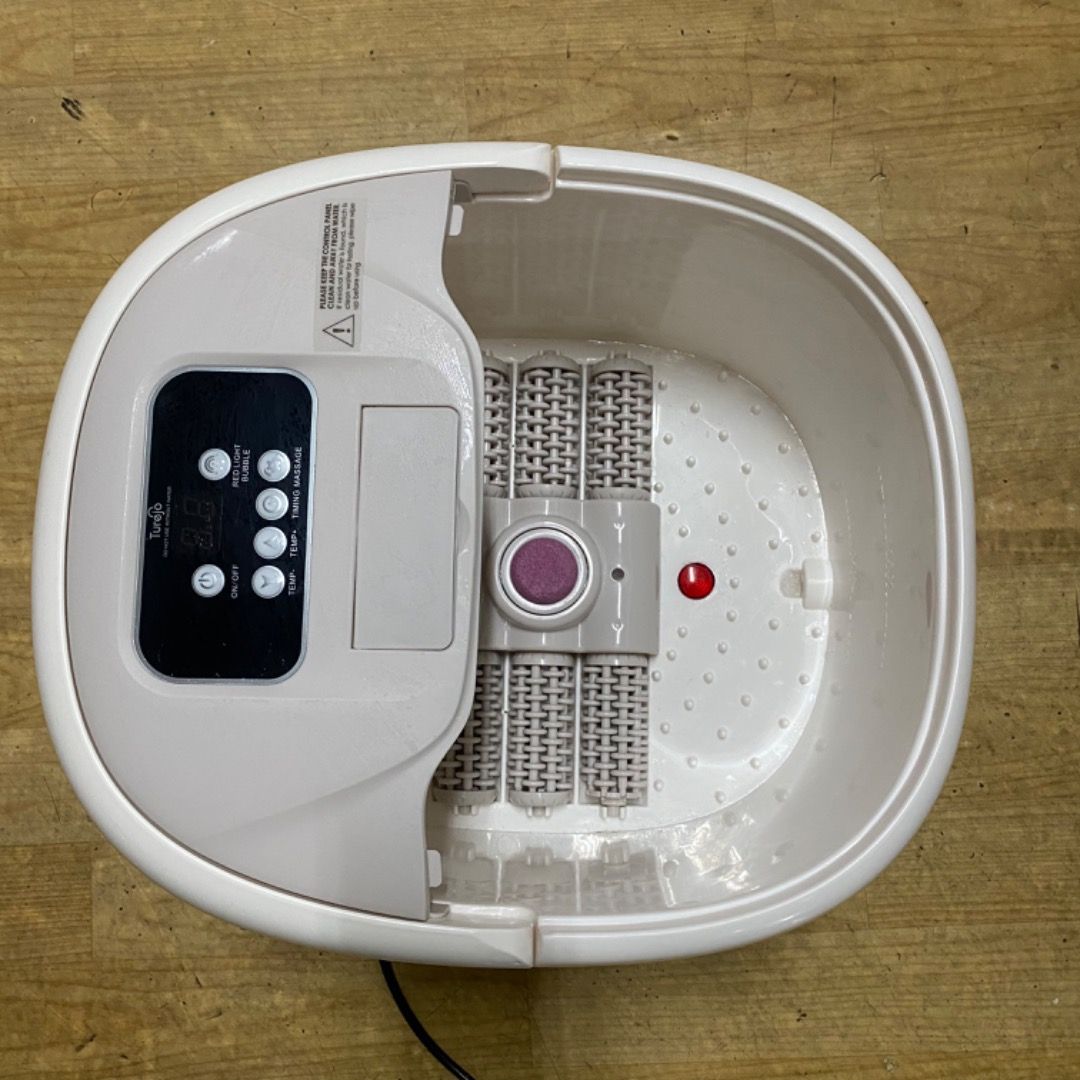Foot Spa Bath Massager with Heat Bubbles, Upgraded 6 Automatic Massage ...