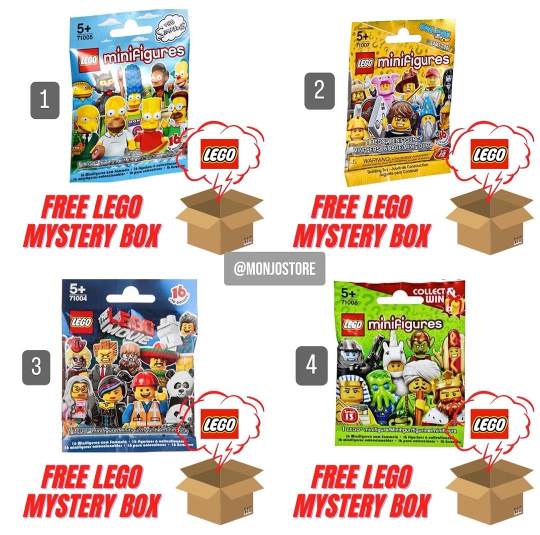 FREE LEGO MYSTERY BOX! + FREE DELIVERY - Lego Minifigures, Hobbies ...