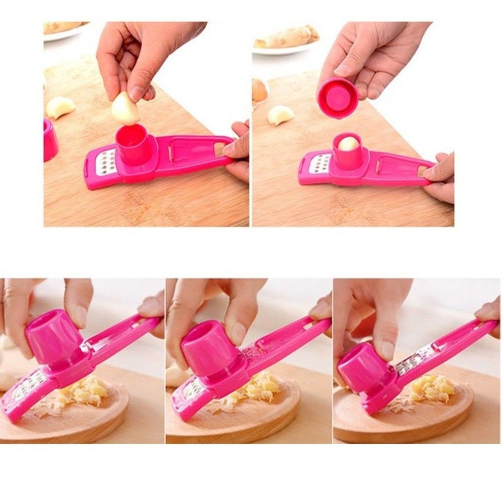 Garlic grinder garlic press crushing machine mincer garlic peel kitchen ...