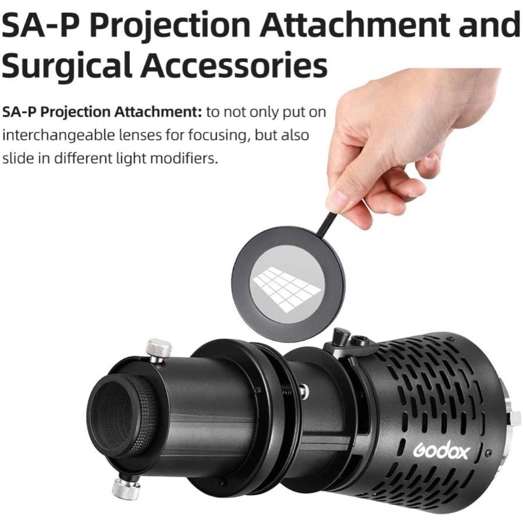 Godox SA-17 Bowens Mount Adapter with SA-P Projection Attachment,Godox ...