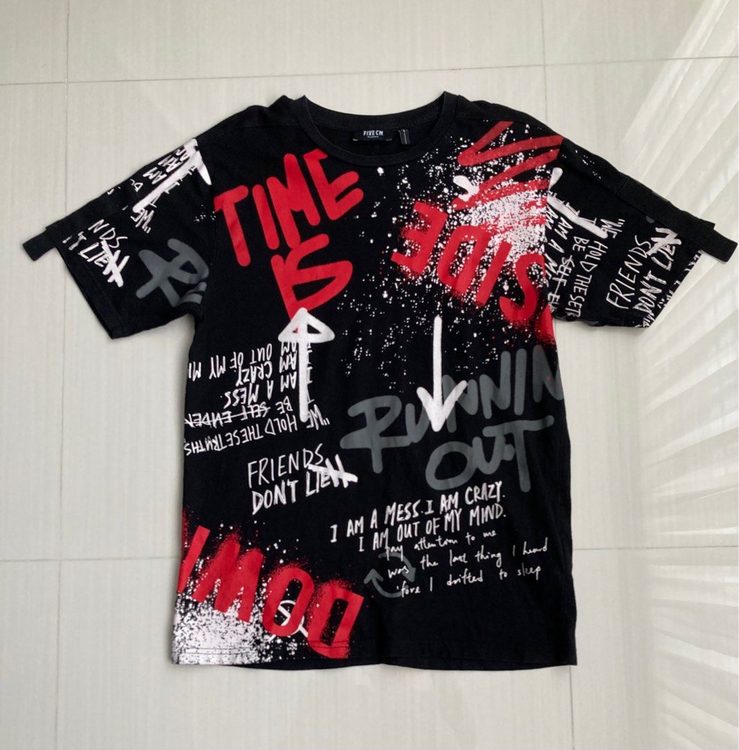 Graffiti Shirt, Men's Fashion, Tops & Sets, Tshirts & Polo Shirts on ...
