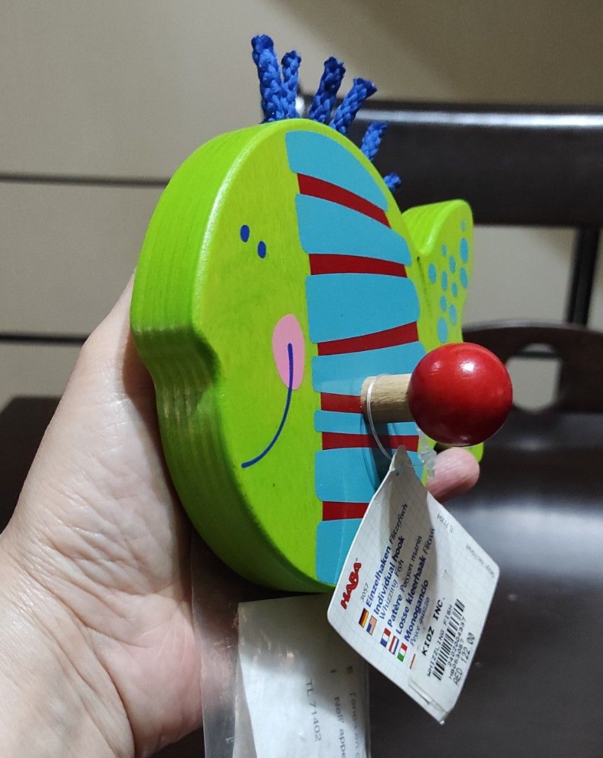 Haba Wooden Fish Wall Peg Hanger Hook, Babies & Kids, Baby Nursery ...