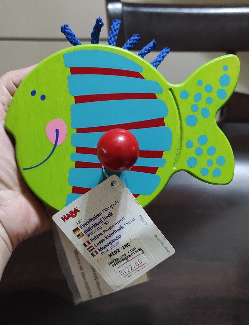 Haba Wooden Fish Wall Peg Hanger Hook, Babies & Kids, Baby Nursery ...