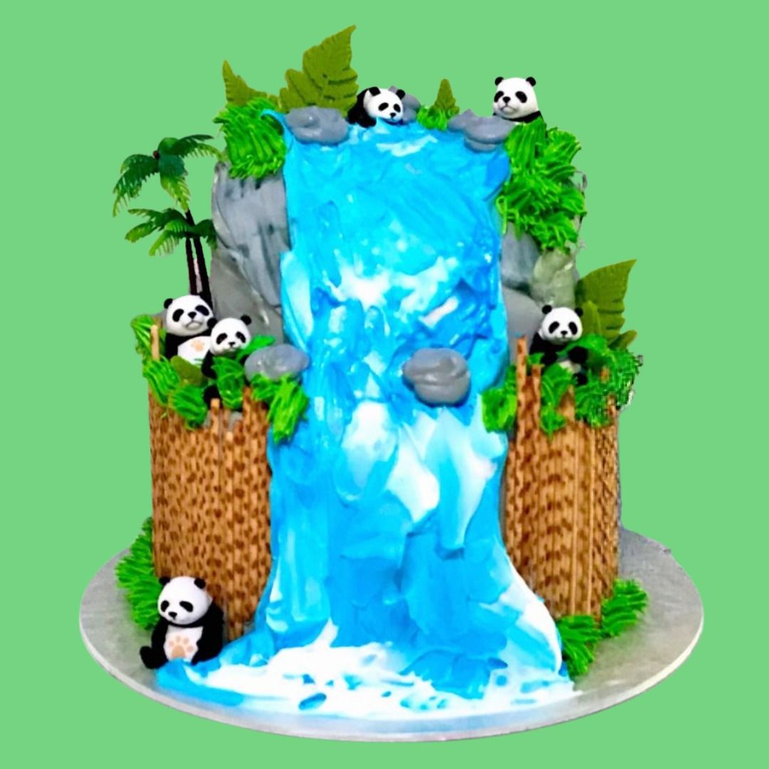 Halal-Certified Two-Tier River Safari Cake, Food & Drinks, Homemade ...