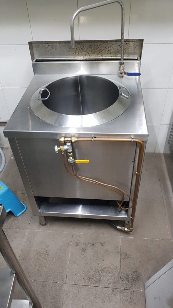 Hawker stall noodle cooker, soup cooker, stainless steel, noodle boiler ...