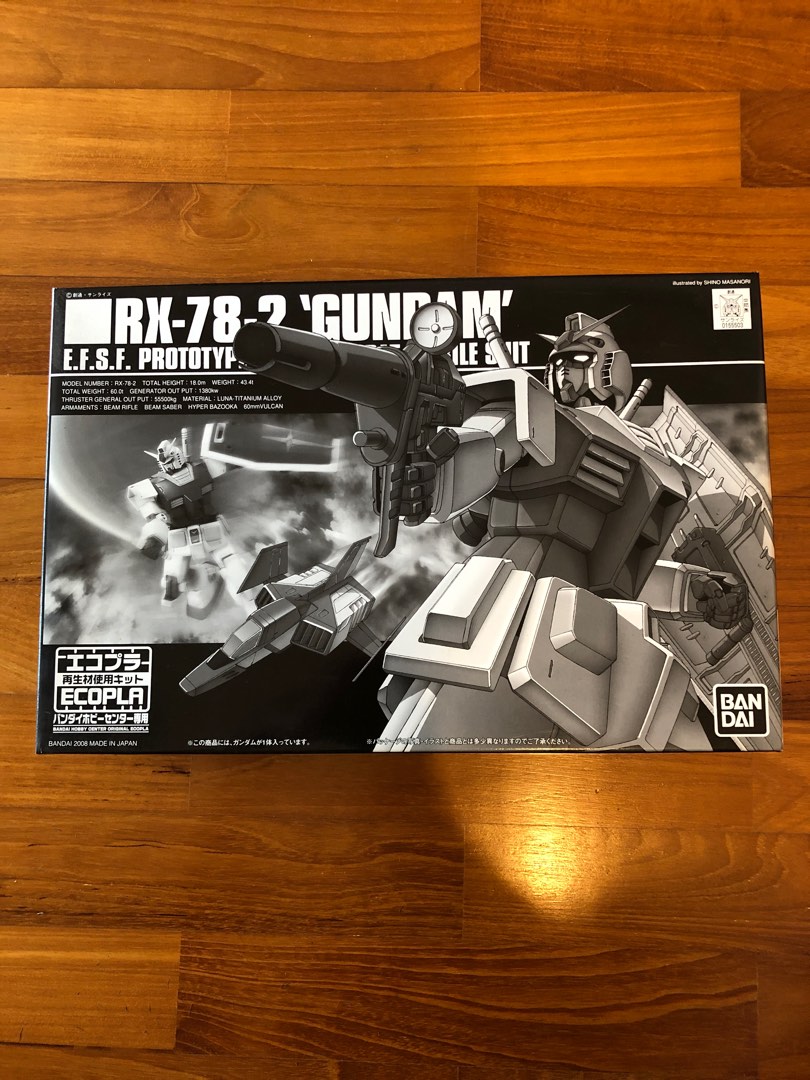HG GUNDAM RX-78 (ecopla), Hobbies & Toys, Toys & Games on Carousell