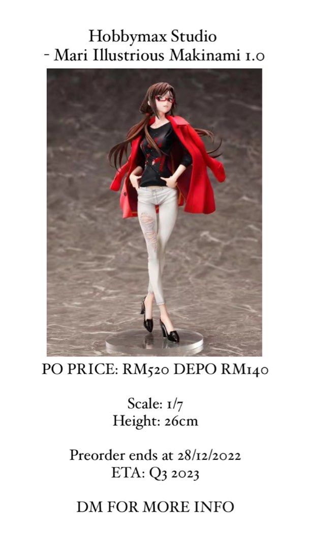 Hobbymax Studio - Mari Illustrious Makinami 1.0, Hobbies & Toys, Toys & Games on Carousell