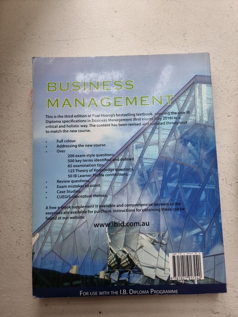 IB BUSINESS SL TEXTBOOK, Hobbies & Toys, Books & Magazines, Textbooks ...