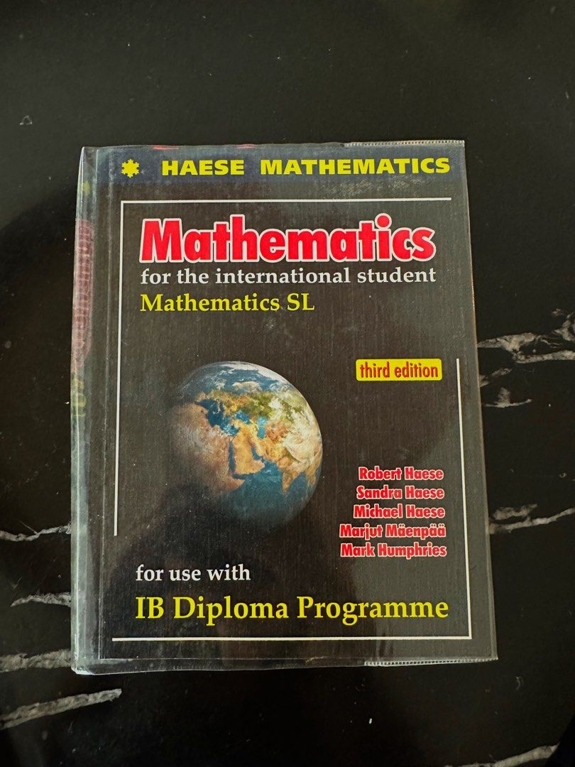 IB Math SL textbook, Hobbies & Toys, Books & Magazines, Textbooks on ...