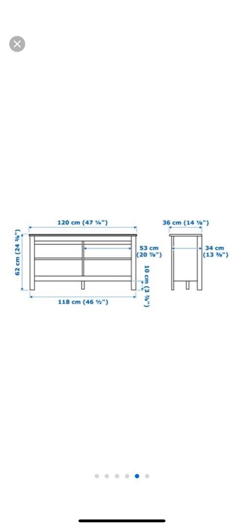 IKEA BRUSALI TV Bench / TV Rack / TV Stand with Shelves and Storage /TV ...