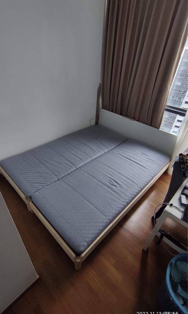 Ikea bed (2 stackable bed frames), Furniture & Home Living, Furniture ...