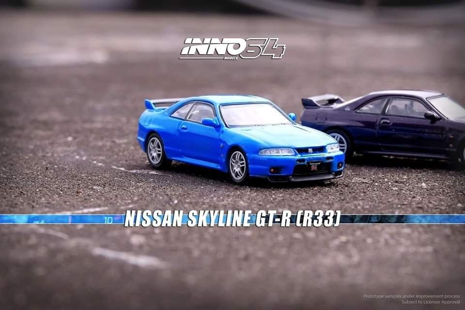 inno64 R33 Skyline 12月預訂 A. IN64-R33-CBL Nissan Skyline GT-R (R33 ...