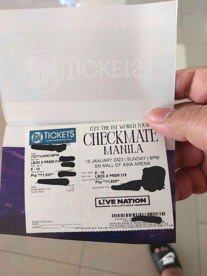 WTS LFB ITZY CHECKMATE MANILA DAY 2 (Lowerbox A Premium), Tickets ...