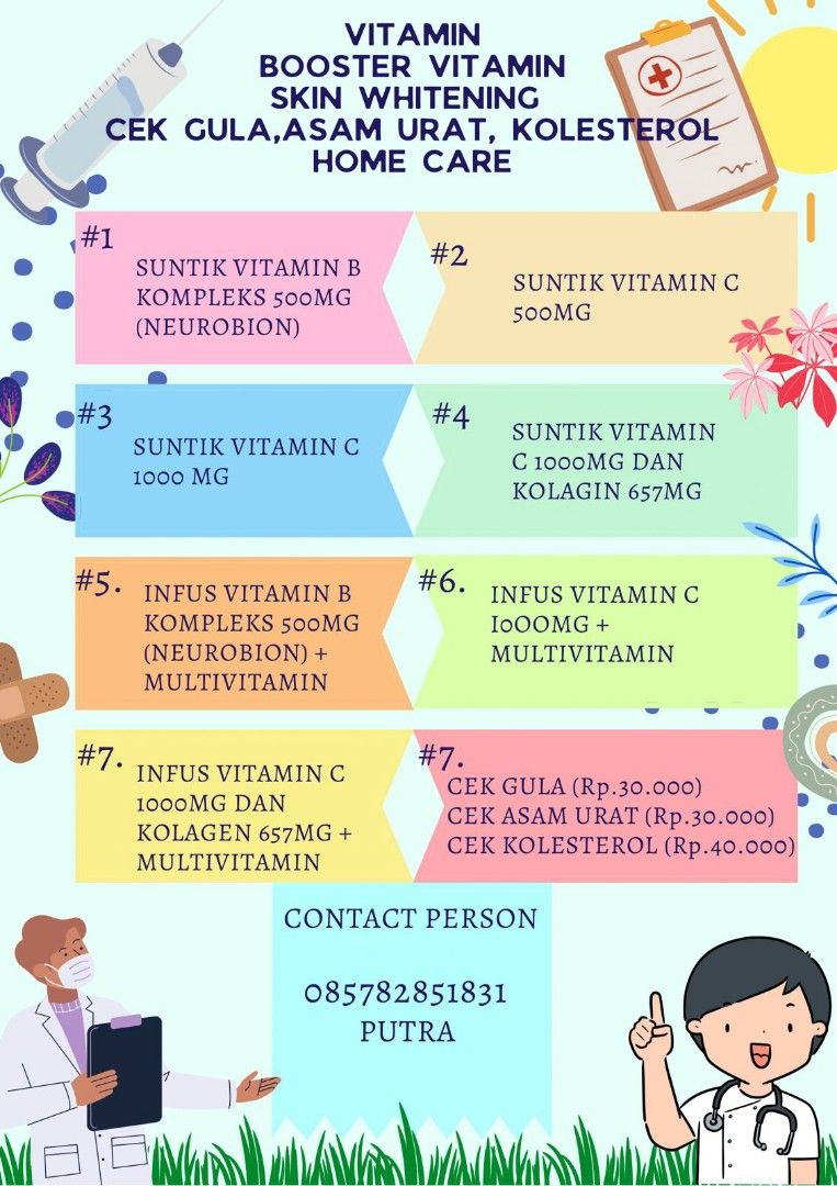 Jasa Antigen, Suntik Vitamin dan Infus Home care, Kesehatan ...