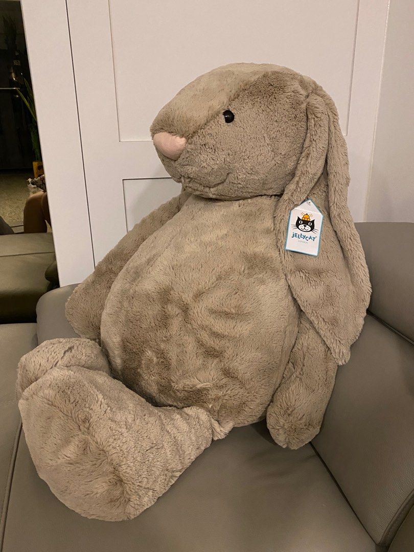 Jellycat Beige Bashful Bunny, Really Really Huge, Hobbies & Toys, Toys & Games on Carousell