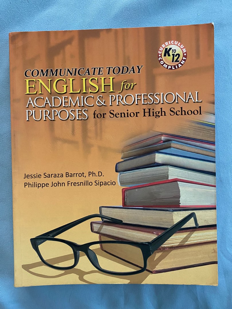 K-12 Senior High English for Academic and Professional Purposes Book ...