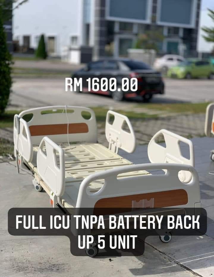 Katil full icu tnpa battery back up, Health & Nutrition, Medical ...