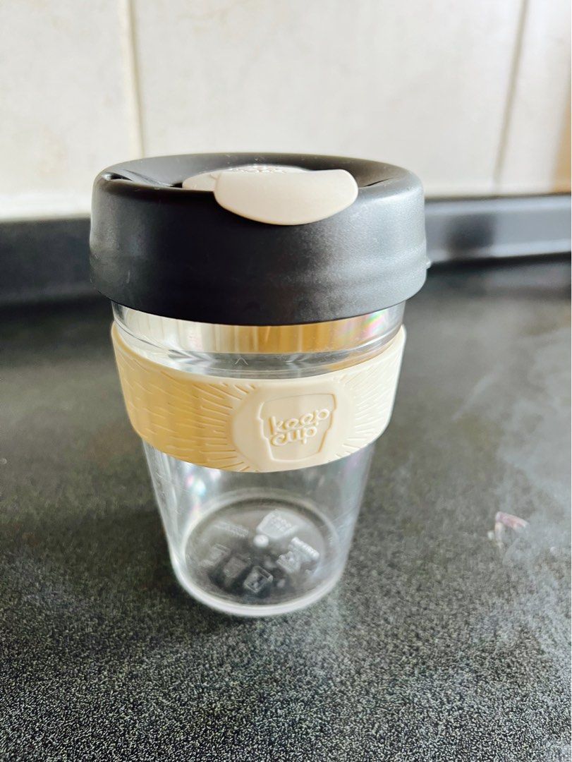 KEEPCUP coffee/tea reusable clear cup 12oz, Furniture & Home Living ...