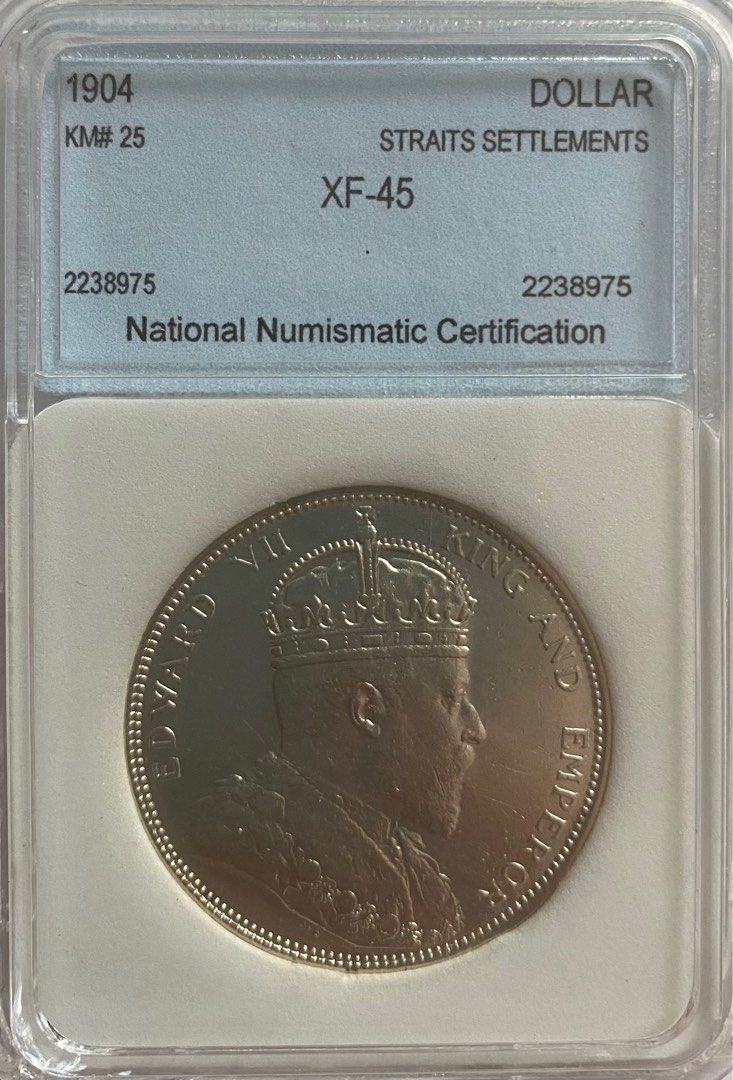 King Edward VII straits settlement one dollar 1904, Hobbies & Toys, Memorabilia & Collectibles ...
