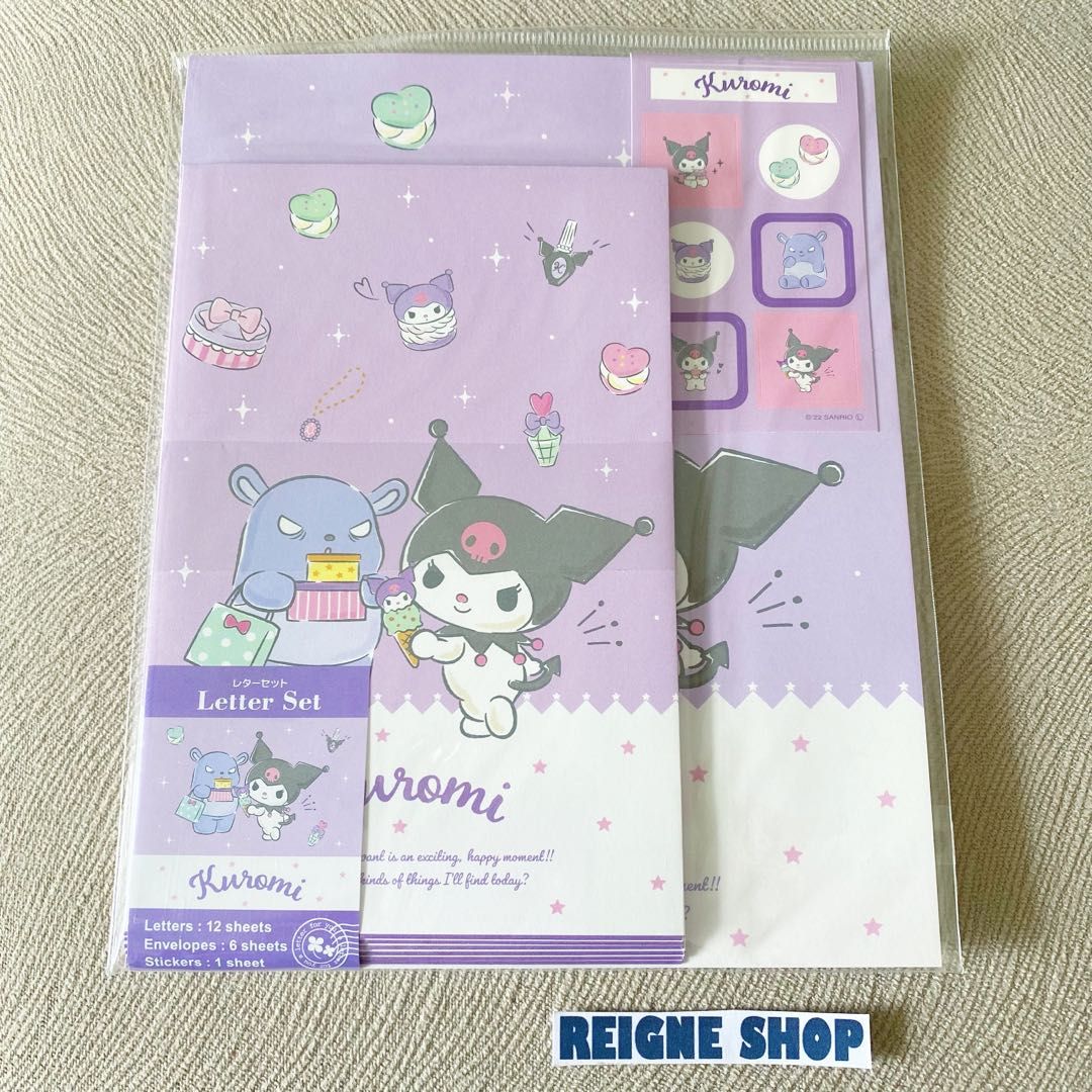 KUROMI LETTER SET, Hobbies & Toys, Stationary & Craft, Other Stationery & Craft on Carousell