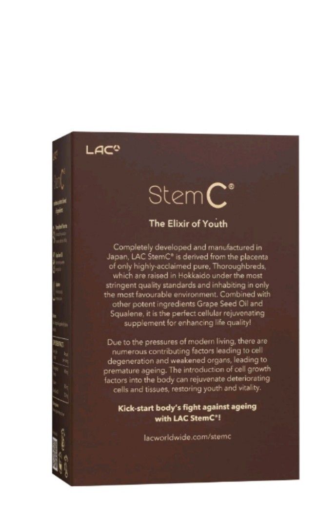 LAC StemC (30 Softgels) [Placenta/Ageing/Rejuvenate/Cell/Metabolism ...