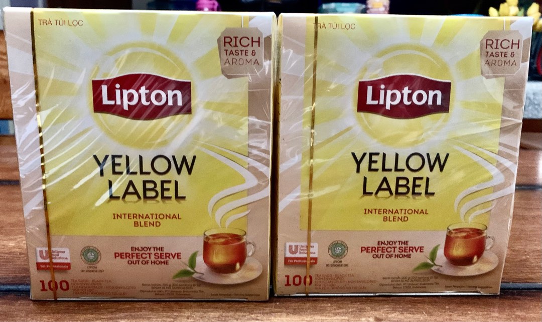 Lipton Yellow Label 100 PCS, Food & Drinks, Beverages on Carousell
