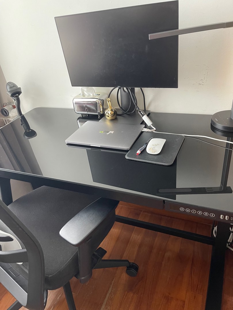 [Loctek Brand] Loctek Adjustable Desk Set with FREE Chair, Furniture ...